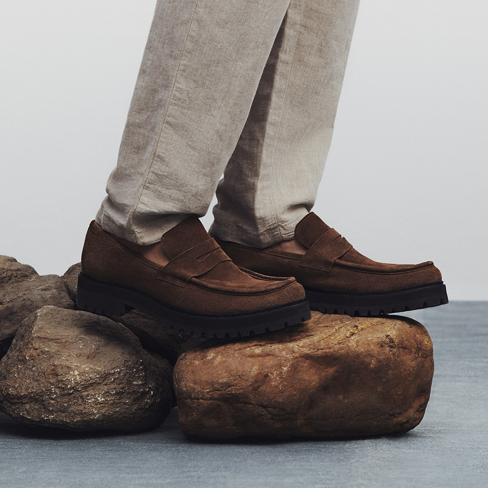 Sapato Masculino Loafer Dolfi Camurça | LOUIE