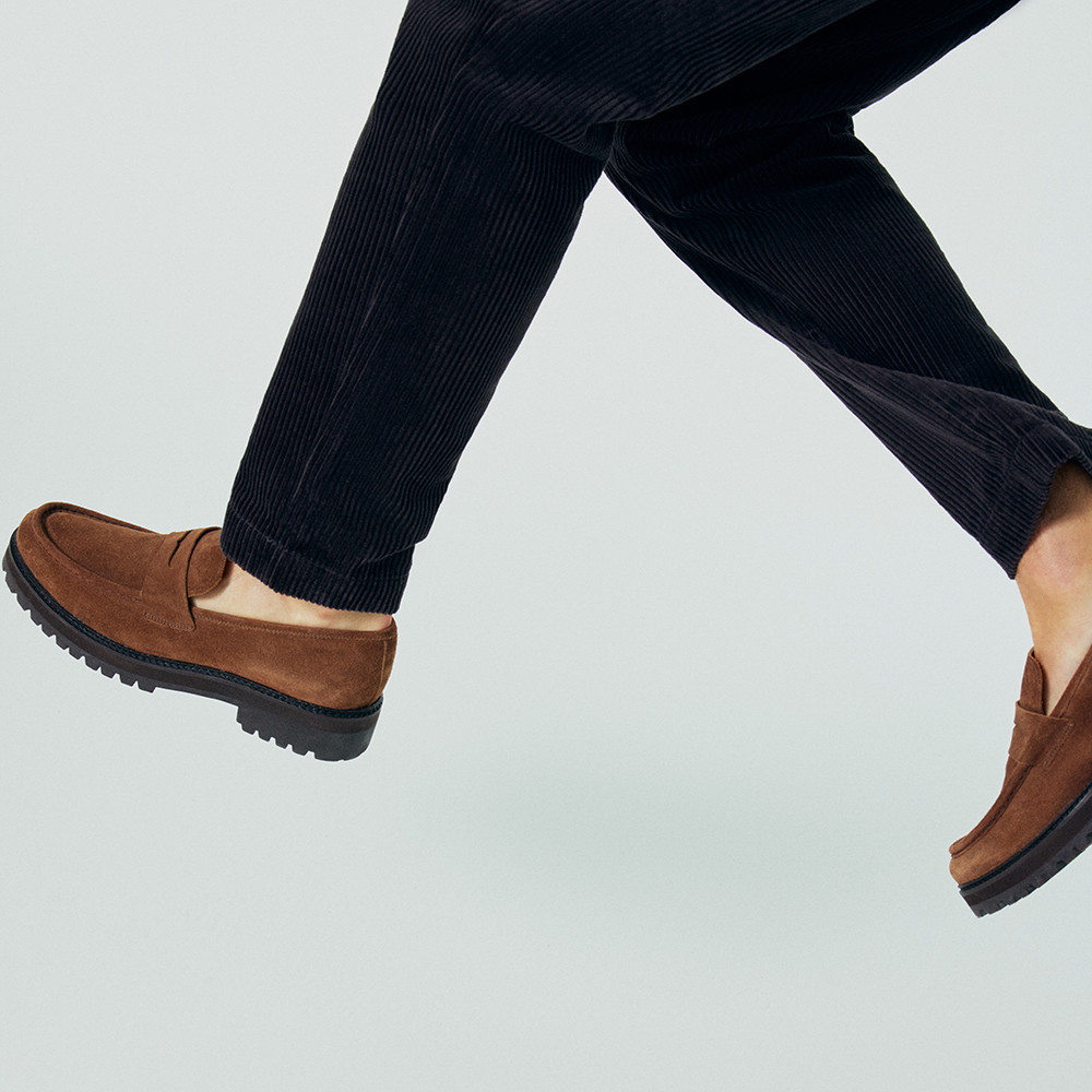 Sapato Masculino Loafer Dolfi Camurça | LOUIE