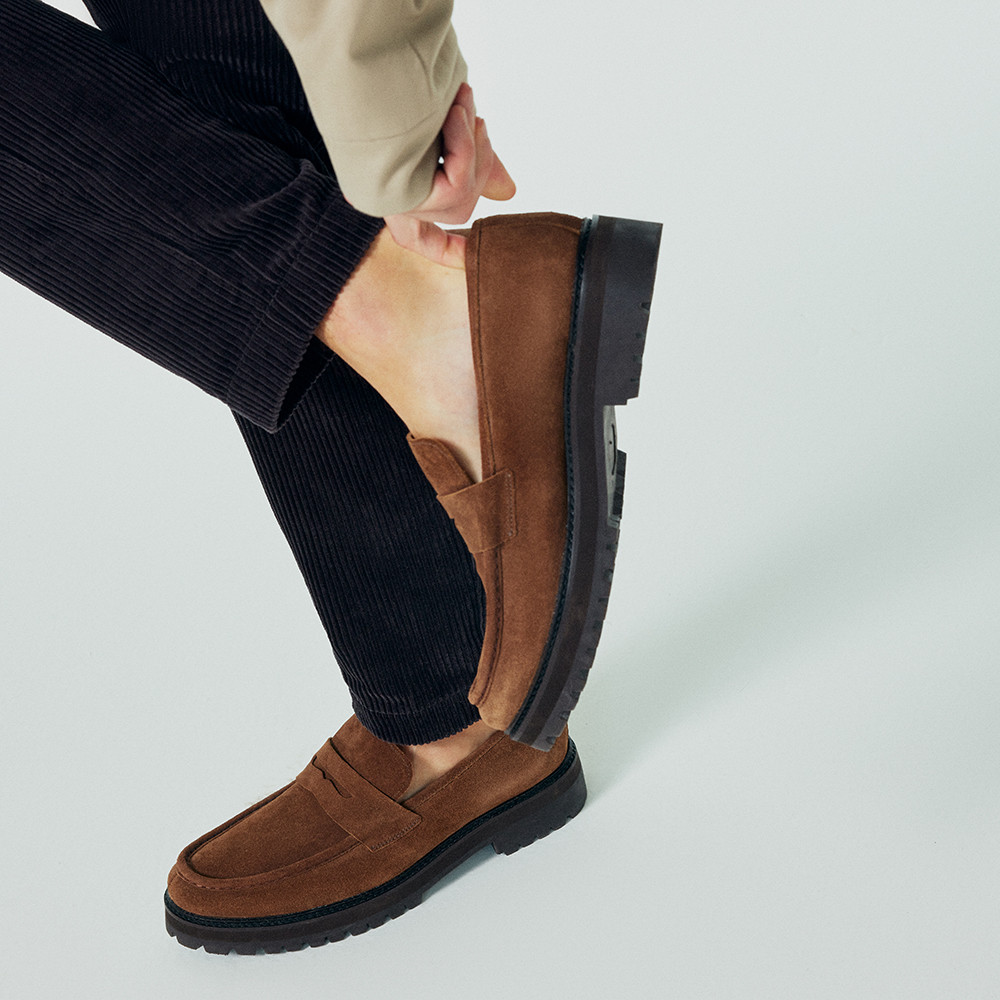 Sapato Masculino Loafer Dolfi Camurça | LOUIE